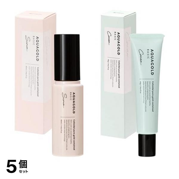 5個セット クーポン有 ファイテン アクアゴールド セラムｂ 40mL＆クリームb 40g