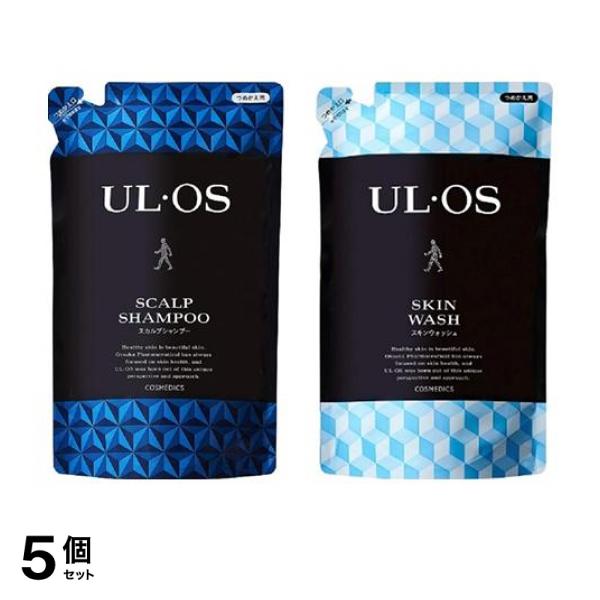 5個セット クーポン有 UL・OS(ウル・オス) 薬用スカルプシャンプー 詰め替え用 420mL ＆薬用スキンウォッシュ 詰め替え用 420mL