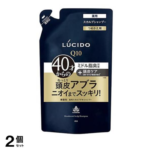 2個セットLUCIDO ルシード 薬用スカルプデオシャンプー 詰め替え用 380mL メンズ ニオイ 40才 頭皮ケア 加齢臭の通販はau PAY マーケット - М＆О | au PAY ...
