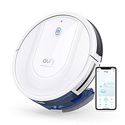(中古)Anker (中古品) ロボット掃除機 Eufy RoboVac G10 Hybrid ホワイト T2150521 [吸引＋拭くタイプ(水拭き)](198-ud)