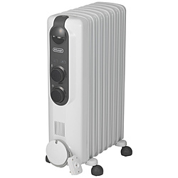 (中古)デロンギ (展示品) オイルヒーター アミカルド ピュアホワイト＋ダークグレイ RHJ35M0812-DG [最大10畳](305-ud)