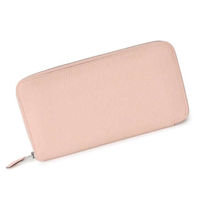 （新品・未使用品）エルメス HERMES アザップ ロング クラシック 長財布 ラウンドファスナー トゴ オールレザー ローズエグランタイン ピンク X刻印 シルバー金具 箱付