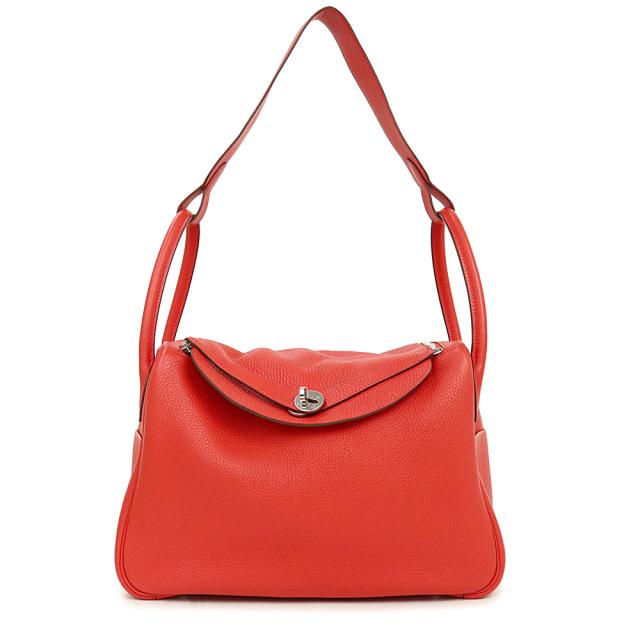（未使用保管品）エルメス HERMES リンディ 34 2WAY ショルダー ハンドバッグ トリヨンクレマンス レザー Rouge tomato ルージュトマト レッド 赤 シルバー金具 X刻印