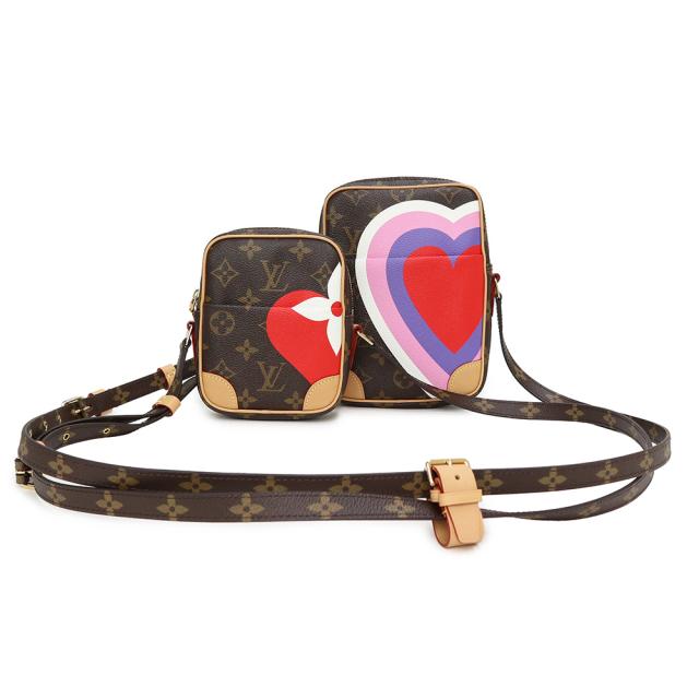 （未使用保管品）ルイ ヴィトン LOUIS VUITTON パナム セット ゲーム オン ショルダーバッグ 斜め掛け モノグラム ブラウン 茶 ゴールド金具 M57450 箱付