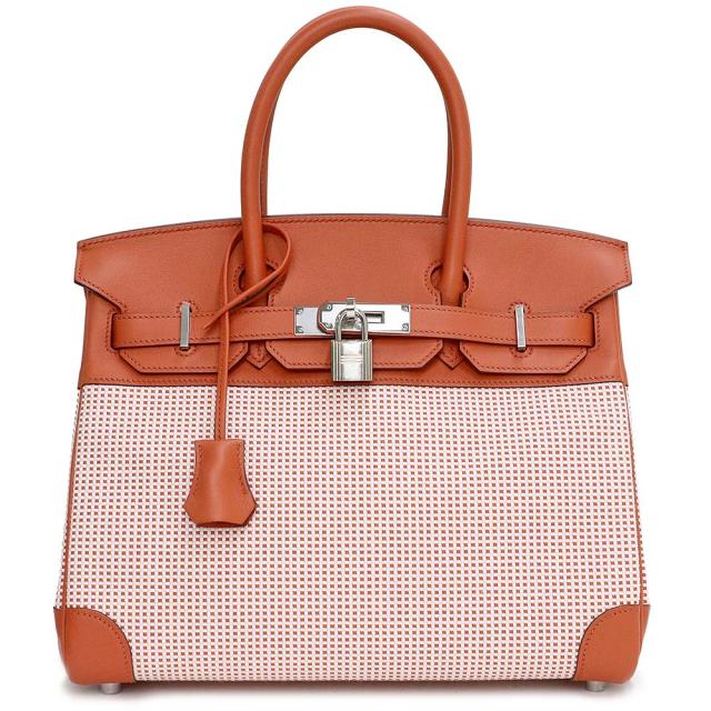 （新品・未使用品）エルメス HERMES バーキン 30 ハンドバッグ ヴォースイフト レザー トワルキャドリーユ キャンバス CUIVRE キュイーブル BRIQUE ブリック MAUVE モーヴ ECRU エクリュ オレンジ シルバー金具 U刻印 箱付