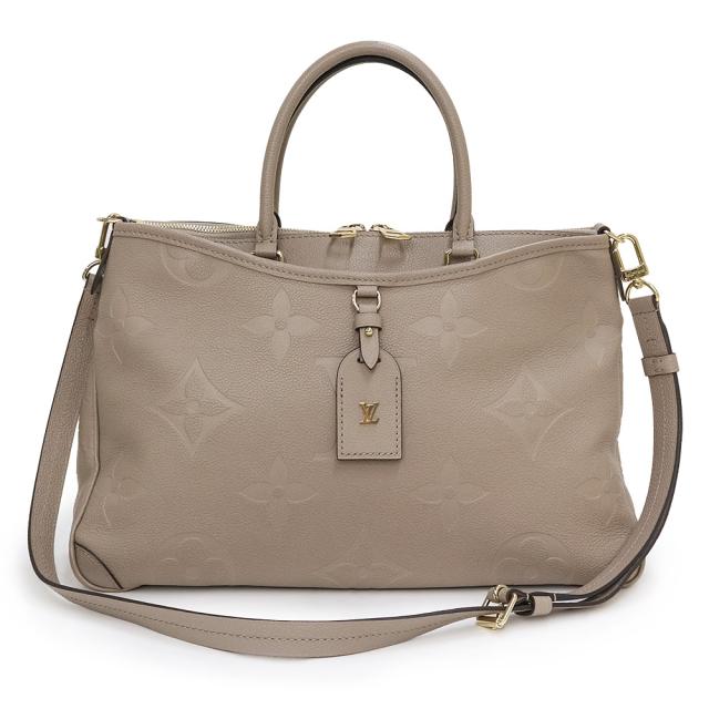 （未使用　展示品）ルイ ヴィトン LOUIS VUITTON トリアノン MM 2way ショルダー ハンドバッグ 斜め掛け モノグラムアンプラント グレインレザー トゥルトレール ベージュ ゴールド金具 M46504