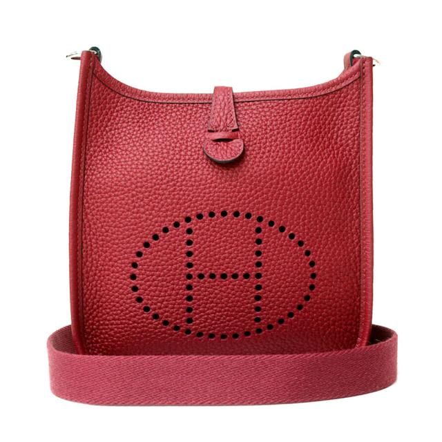 （新品・未使用品）エルメス HERMES エヴリン エブリン TPM アマゾン 16 ショルダーバッグ 斜め掛け トリヨンクレマンス レザー ルージュグレナ レッド 赤 シルバー金具 C刻印 箱付