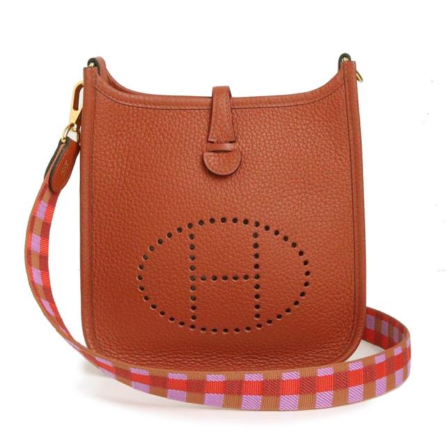 （未使用　展示品）エルメス HERMES エブリン TPM アマゾン 16 マキシ カドリーユ ショルダーバッグ 斜め掛け トリヨンクレマンス レザー キュイーヴル ブラウン 茶 ゴールド金具 Z刻印