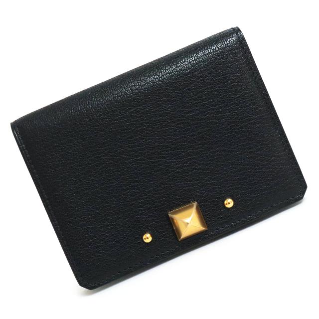 （新品・未使用品）エルメス HERMES メドール カードケース パスケース 名刺入れ 定期入れ シェブル シェーブルシャムキラ ノワール ブラック 黒 ゴールド金具 B刻印 箱付