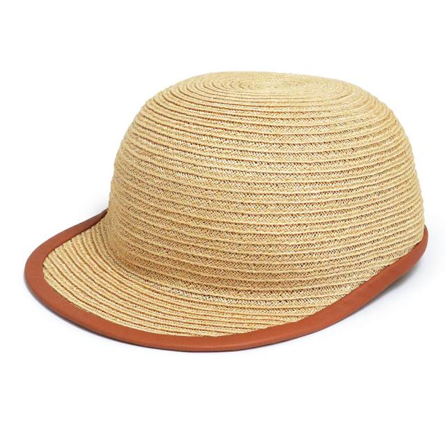 （新品・未使用品）エルメス HERMES キャスケット ギャランス ロデオ ストローハット 帽子 #57 ヘンプ ナチュラル ベージュ ネイビー 箱付