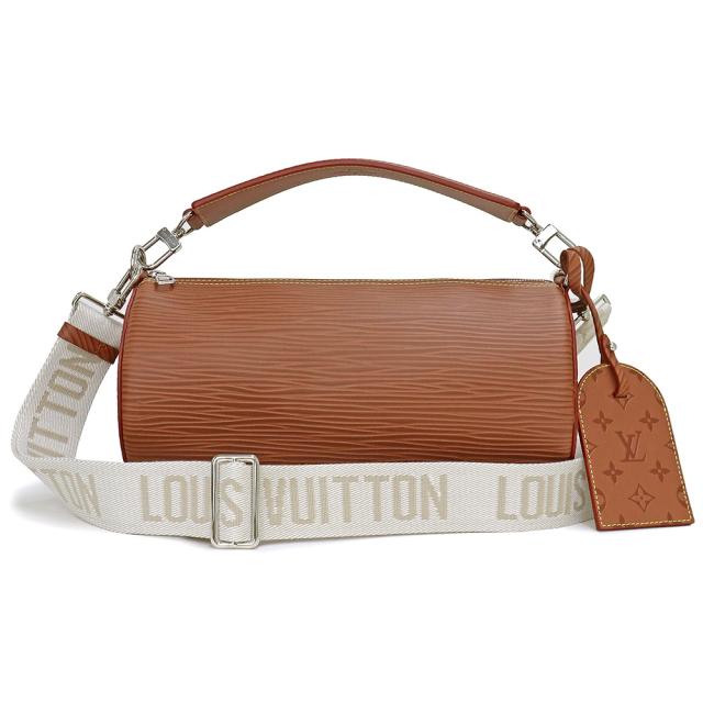 （未使用　展示品）ルイ ヴィトン LOUIS VUITTON ソフト ポロション 2way ショルダー ハンドバッグ 斜め掛け エピXL レザー ブラウン 茶 シルバー金具 M23092