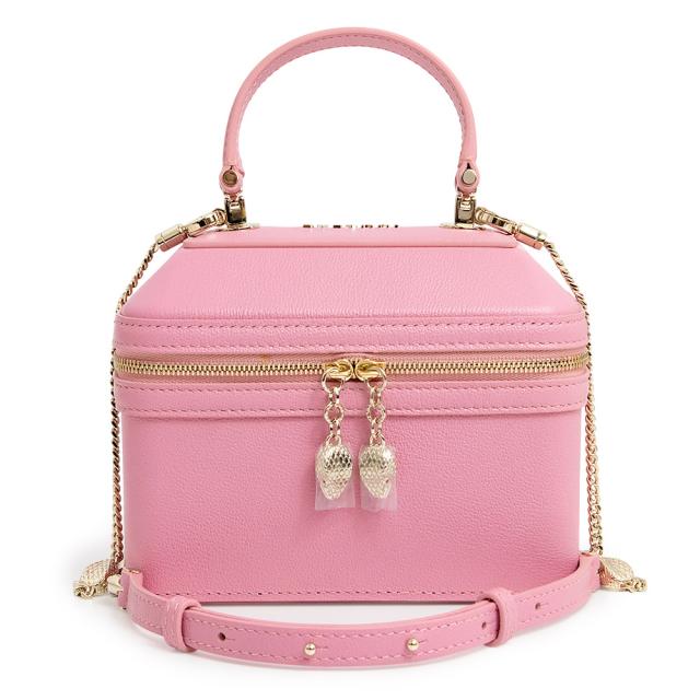 （未使用　展示品）ブルガリ BVLGARI セルペンティ フォーエバー ジュエリーボックス 2Way チェーン ショルダー ハンドバッグ 斜め掛け アーバンカーフレザー フラミンゴクォーツ ピンク ライトゴールド金具 292101