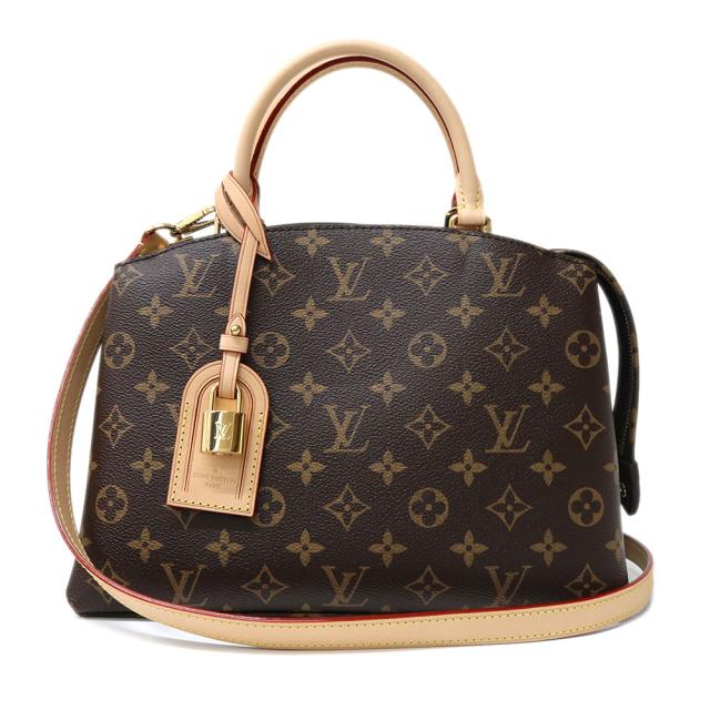 （未使用保管品）ルイ ヴィトン LOUIS VUITTON プティ パレ PM 2WAY ショルダー ハンドバッグ 斜め掛け モノグラム ヌメ革 レザー ブラウン 茶  M45900