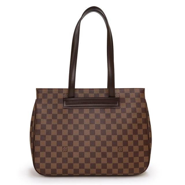 （美品）ルイ ヴィトン LOUIS VUITTON パリオリ PM トートバッグ ダミエ ブラウン 茶 ゴールド金具 N51123