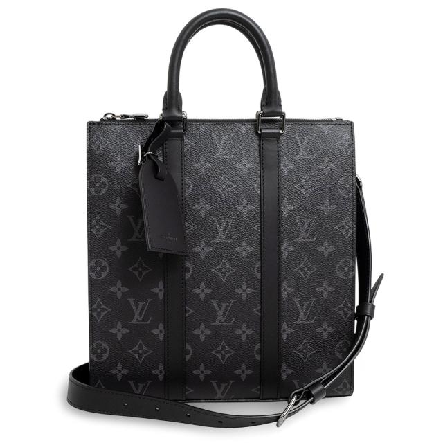 （新品・未使用品）ルイ ヴィトン LOUIS VUITTON サックプラ クロス 2way ショルダー ハンドバッグ 斜め掛け モノグラムエクリプス ブラック 黒 シルバー金具 M46098