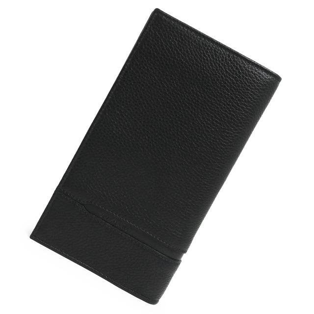 （未使用　展示品）ブルガリ BVLGARI オクト 二つ折り長財布 カーフスキン レザー ブラック 黒 マットシルバー金具 280922 箱付