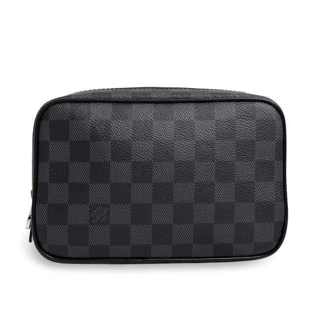 （未使用　展示品）ルイ ヴィトン LOUIS VUITTON トゥルーストワレ PM セカンドバッグ ポーチ ダミエグラフィット ブラック 黒 シルバー金具 N47522 箱付