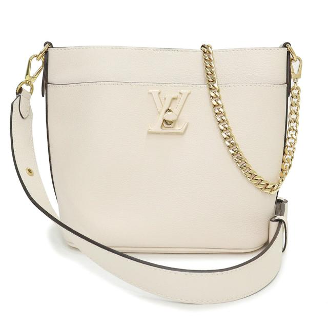 （未使用　展示品）ルイ ヴィトン LOUIS VUITTON ロックミー ロック & ウォーク 3way チェーン ショルダーバッグ 斜め掛け グレインカーフレザー クオーツ ベージュ ゴールド金具 M24638 箱付