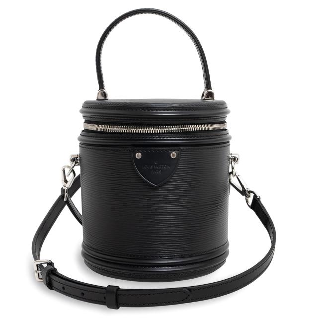 （中古）ルイ ヴィトン LOUIS VUITTON カンヌ 2WAY ショルダー バニティ ハンドバッグ 斜め掛け エピレザー ブラック 黒 シルバー金具 M52226