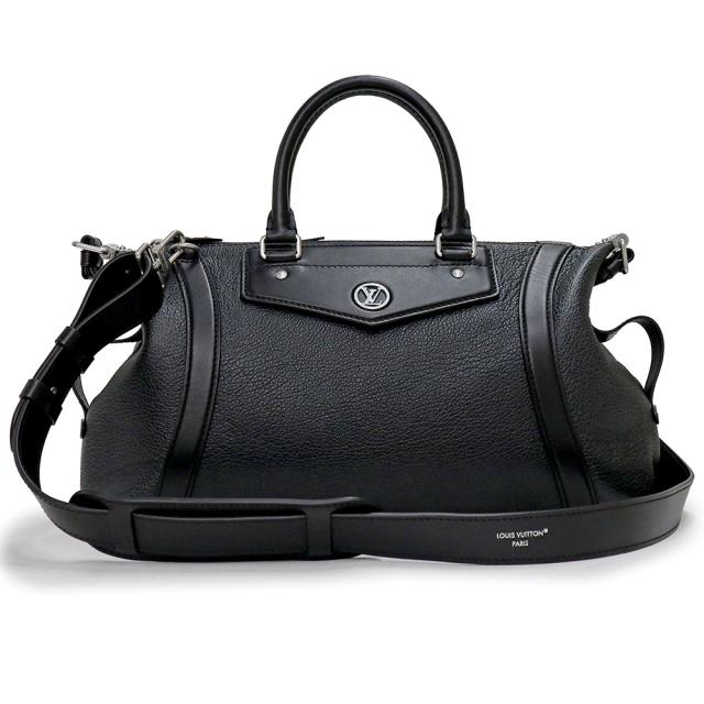 （未使用　展示品）ルイ ヴィトン LOUIS VUITTON LV バイカー MM ショルダー ハンドバッグ 2way 斜め掛け ラムスキン レザー ノワール ブラック 黒 シルバー金具 M14700