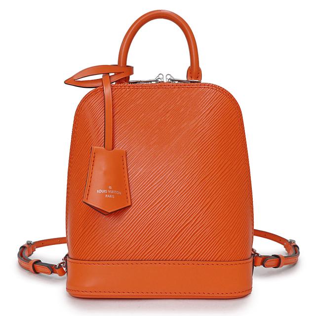 （未使用　展示品）ルイ ヴィトン LOUIS VUITTON アルマ バックパック デイパック リュック 2WAY ショルダー ハンドバッグ エピレザー オレンジ シルバー金具 M25104 箱付