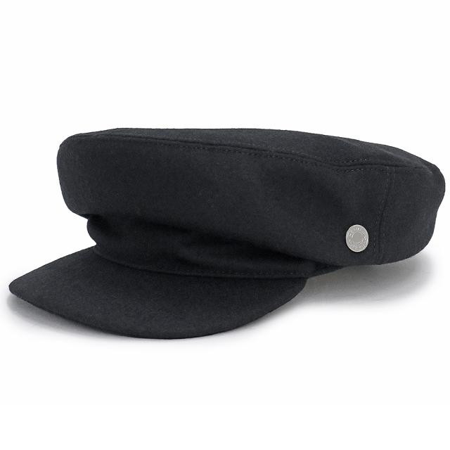 （新品・未使用品）エルメス HERMES Dani ダニ キャスケット 帽子 キャップ #58 セリエボタン ウール100％ ブラック 黒 シルバー金具 箱付