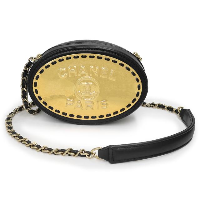 （未使用　展示品）シャネル CHANEL ココマーク マトラッセ チェーン クラッチ ポシェット ラムスキン レザー ブラック 黒 ゴールド金具 AP2956 箱付