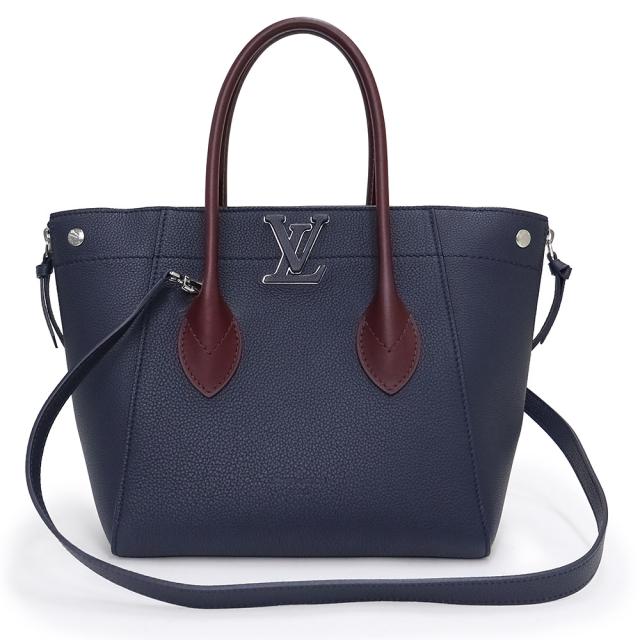 （未使用　展示品）ルイ ヴィトン LOUIS VUITTON フリーダム 2way ショルダー ハンドバッグ トリヨンレザー ネイビー 紺 シルバー金具 M54842