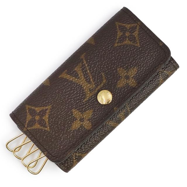 （未使用　展示品）ルイ ヴィトン LOUIS VUITTON ミュルティクレ 4 キーケース モノグラム ブラウン 茶 ゴールド金具 M69517 箱付