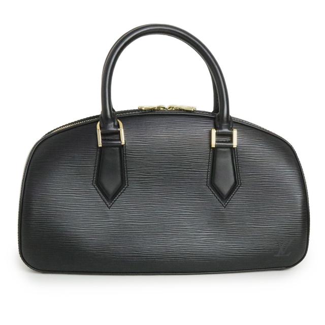 （美品）ルイ ヴィトン LOUIS VUITTON ジャスミン ハンドバッグ エピレザー ノワール ブラック 黒 ゴールド金具 M52082