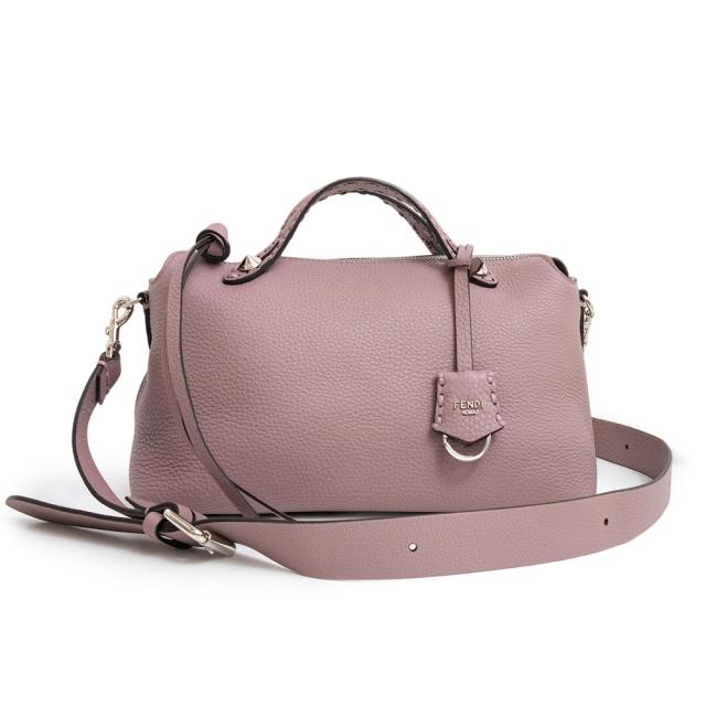 （未使用　展示品）フェンディ FENDI バイ ザ ウェイ セレリア ミディアム 2Way 斜め掛け ショルダー ハンドバッグ カーフスキン レザー モーヴピンク シルバー金具 8BL155
