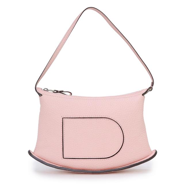 （未使用　展示品）デルボー デルヴォー DELVAUX CO-PIN パン 2WAY クラッチ ハンドバッグ トリヨン ソフトグレインレザー ブルーム ピンク シルバー金具 AA0643