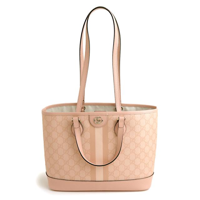 （新品・未使用品）グッチ GUCCI オフィディア スモール 2way トート ハンドバッグ GGスプリームキャンバス レザー ダスティピンク ライトゴールド金具 765043