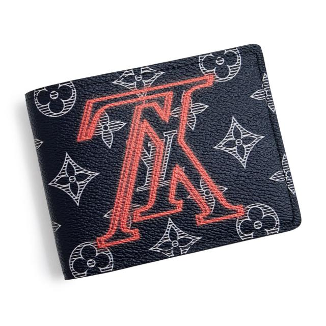 （新品・未使用品）ルイ ヴィトン LOUIS VUITTON アップサイドダウン ポルトフォイユ ミュルティプル 限定モデル 二つ折り財布 札入れ モノグラムインク ブルーマリン ネイビー M62891