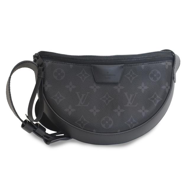 （未使用　展示品）ルイ ヴィトン LOUIS VUITTON LV ムーン クロスボディ ショルダーバッグ 斜め掛け モノグラムエクリプス ブラック ブラック金具 M23835