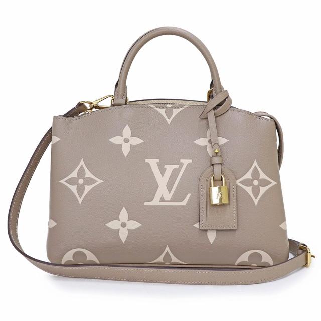 （未使用　展示品）ルイ ヴィトン LOUIS VUITTON プティ パレ PM 2WAY ショルダー ハンドバッグ 斜め掛け モノグラムアンプラント レザー トゥルトレール クレーム ベージュ ゴールド金具 M58914