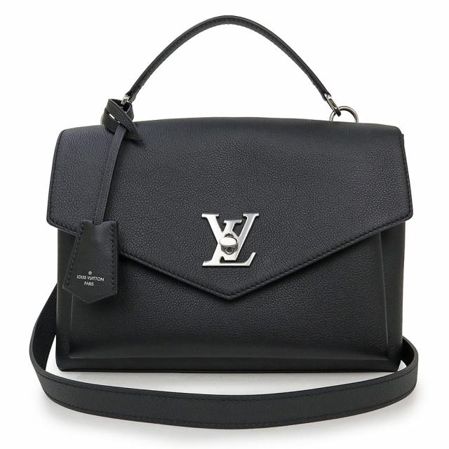 （未使用　展示品）ルイ ヴィトン LOUIS VUITTON マイロックミー サッチェル 2WAY ショルダー ハンドバッグ 斜め掛け グレインカーフレザー ノワール ブラック シルバー金具 M54849