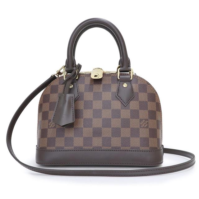 （未使用　展示品）ルイ ヴィトン LOUIS VUITTON アルマ BB 2WAY ショルダー ハンドバッグ 斜め掛け ダミエ スムースレザー ブラウン ゴールド金具 N41221 箱付