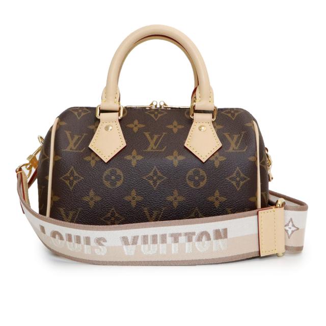 （未使用　展示品）ルイ ヴィトン LOUIS VUITTON スピーディ バンドリエール 20 2way ショルダー ハンドバッグ 斜め掛け モノグラム ヌメ革 レザー ブラウン ベージュ ゴールド金具 M46222 箱付