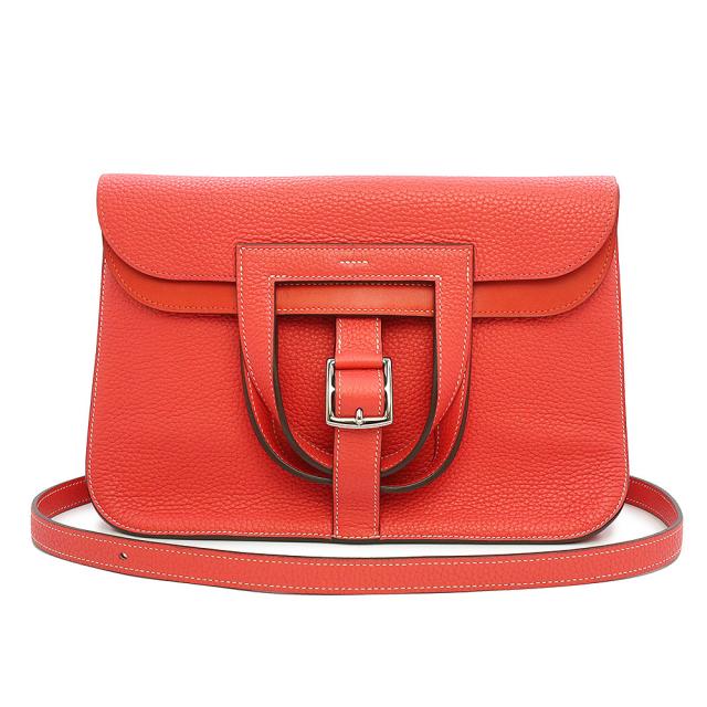 （未使用　展示品）エルメス HERMES アルザン 31 2way ショルダー ハンドバッグ 斜め掛け トリヨンクレマンス レザー ローズジャイプール カプシーヌ ピンク レッド シルバー金具 C刻印