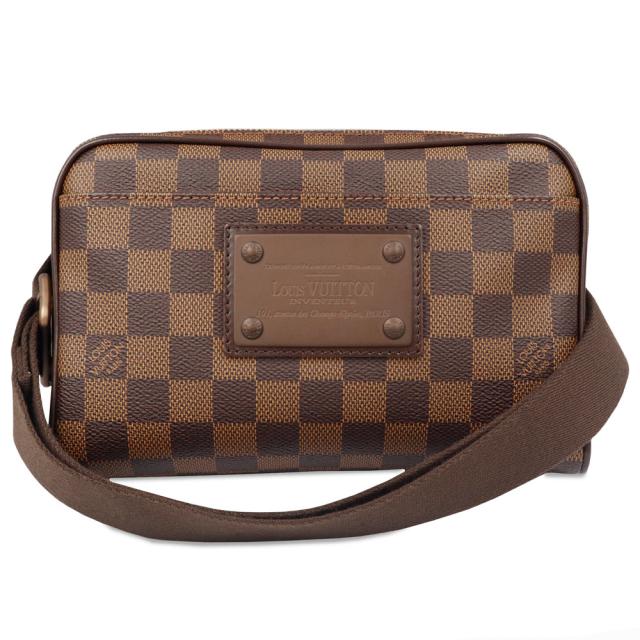（未使用保管品）ルイ ヴィトン LOUIS VUITTON バムバッグ ブルックリン ウエスト ボディバッグ 斜め掛け ダミエ ブラウン 茶 ゴールド ブロンズ金具 N41101
