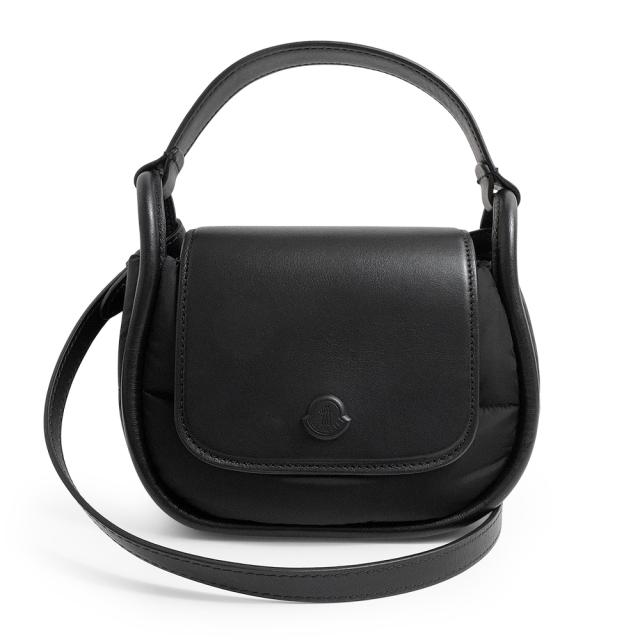 （未使用　展示品）モンクレール MONCLER TIARNA ミニ 2Way ショルダー ハンドバッグ 斜め掛け ナイロン レザー ブラック J209B5L00013