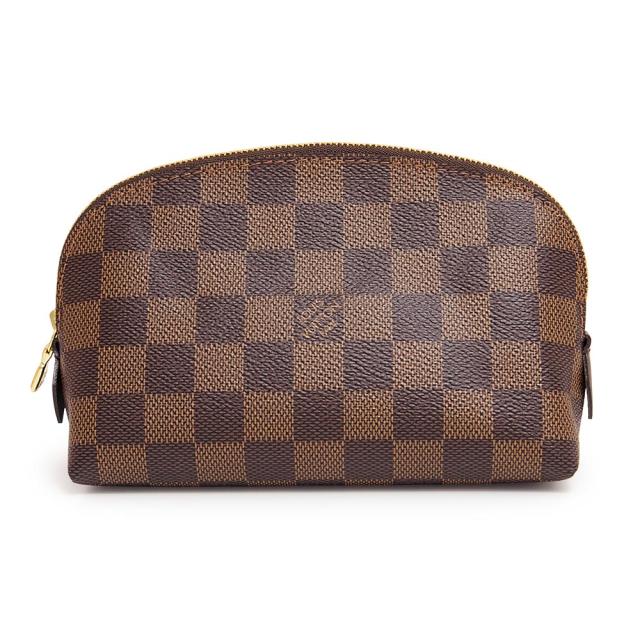 （新品・未使用品）ルイ ヴィトン LOUIS VUITTON ポシェット コスメティック PM 化粧ポーチ ダミエ ブラウン ゴールド金具 N47516 箱付