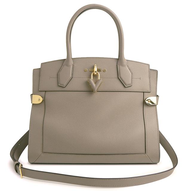 （未使用　展示品）ルイ ヴィトン LOUIS VUITTON スティーマー MM 2way ショルダー ハンドバッグ 斜め掛け グレインカーフレザー シープスキン ガレ ベージュ ゴールド金具 M21280