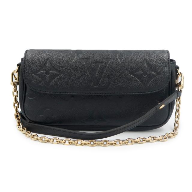 （新品・未使用品）ルイ ヴィトン LOUIS VUITTON ウォレット オン チェーン アイビー 2WAY ショルダーバッグ 斜め掛け モノグラムアンプラント レザー ノワール ゴールド金具 M82154