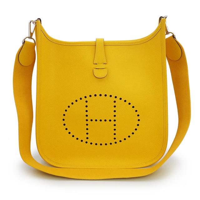 （未使用　展示品）エルメス HERMES エブリン エヴリン 1 アン 29 PM ショルダーバッグ 斜め掛け ヴォーエプソン レザー ジョーヌ イエロー シルバー金具 □I刻印
