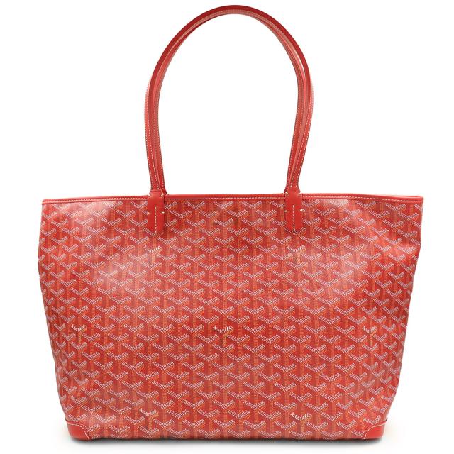 （未使用保管品）ゴヤール GOYARD アルトワ MM  トートバッグ ゴヤールディンキャンバス シュヴロッシュカーフスキン レザー レッド シルバー金具 ARTOISMMLTY02CL02P