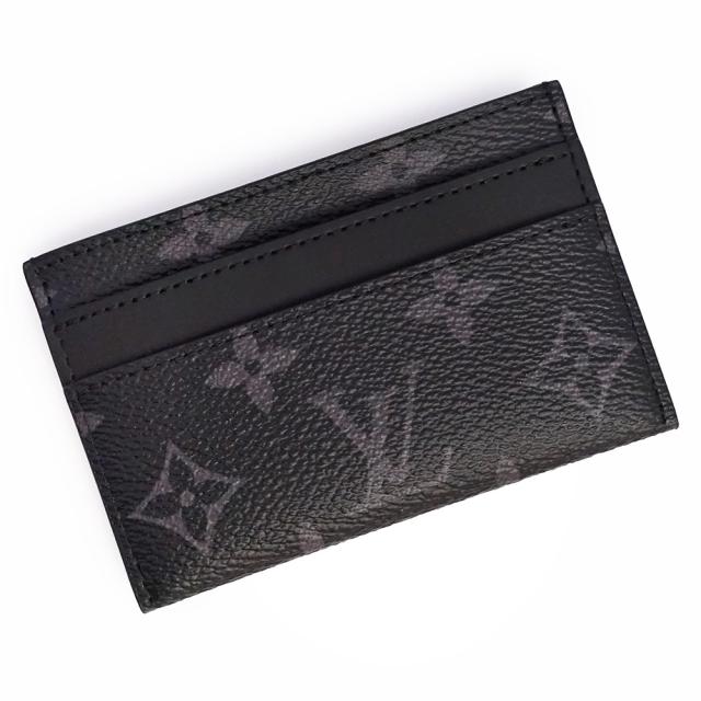 （新品・未使用品）ルイ ヴィトン LOUIS VUITTON ポルトカルト ダブル カードケース パスケース 名刺入れ 定期入れ モノグラムエクリプス ブラック M62170 箱付