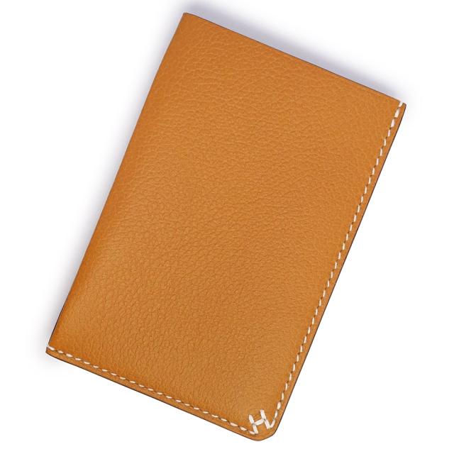 （新品・未使用品）エルメス HERMES H セリエ カードケース パスケース 名刺入れ 定期入れ ヴォーエバーカラー レザー キャラメル ライトブラウン B刻印 箱付