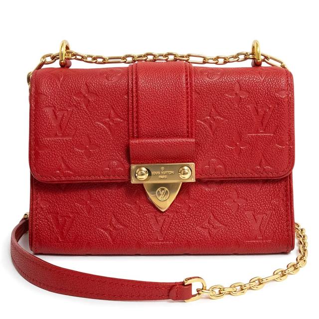 （新品・未使用品）ルイ ヴィトン LOUIS VUITTON サンシュルピス BB 2Way チェーン ショルダーバッグ 斜め掛け モノグラムアンプラント レザー レッド ゴールド金具 M44240